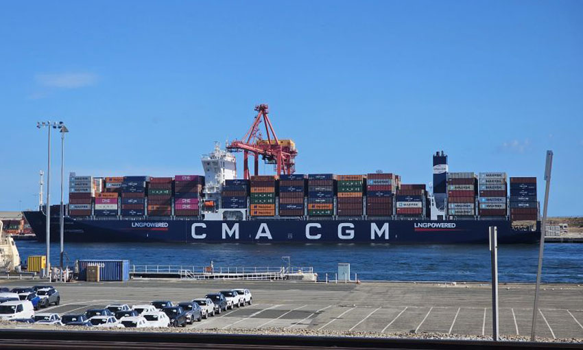 LNG-powered CMA CGM Baalbeck arrives in Fremantle